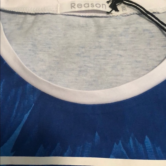 Reason | Shirts | Mens Blue Drip Angel Wing Reason Ny Tshirt | Poshmark